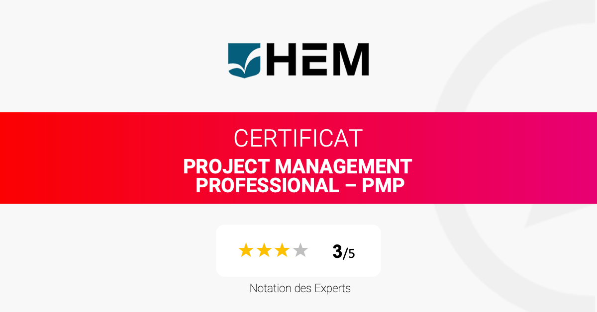 Certificat en Project Management Professional - PMP (HEM)