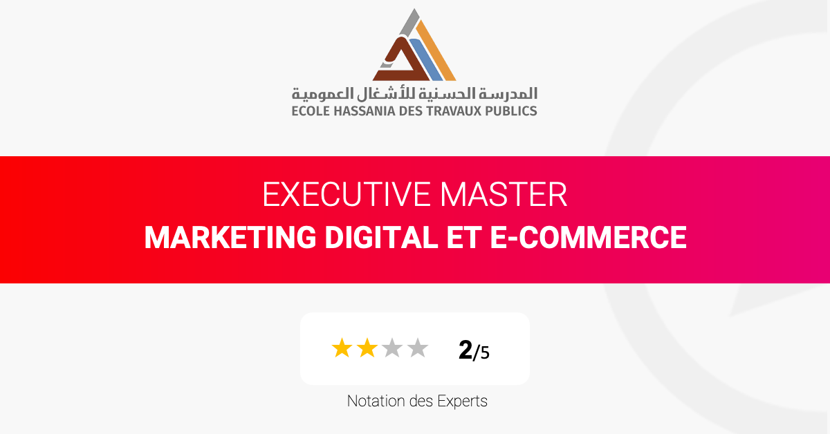 Master d'Etablissement Marketing digital et E-commerce (EHTP)