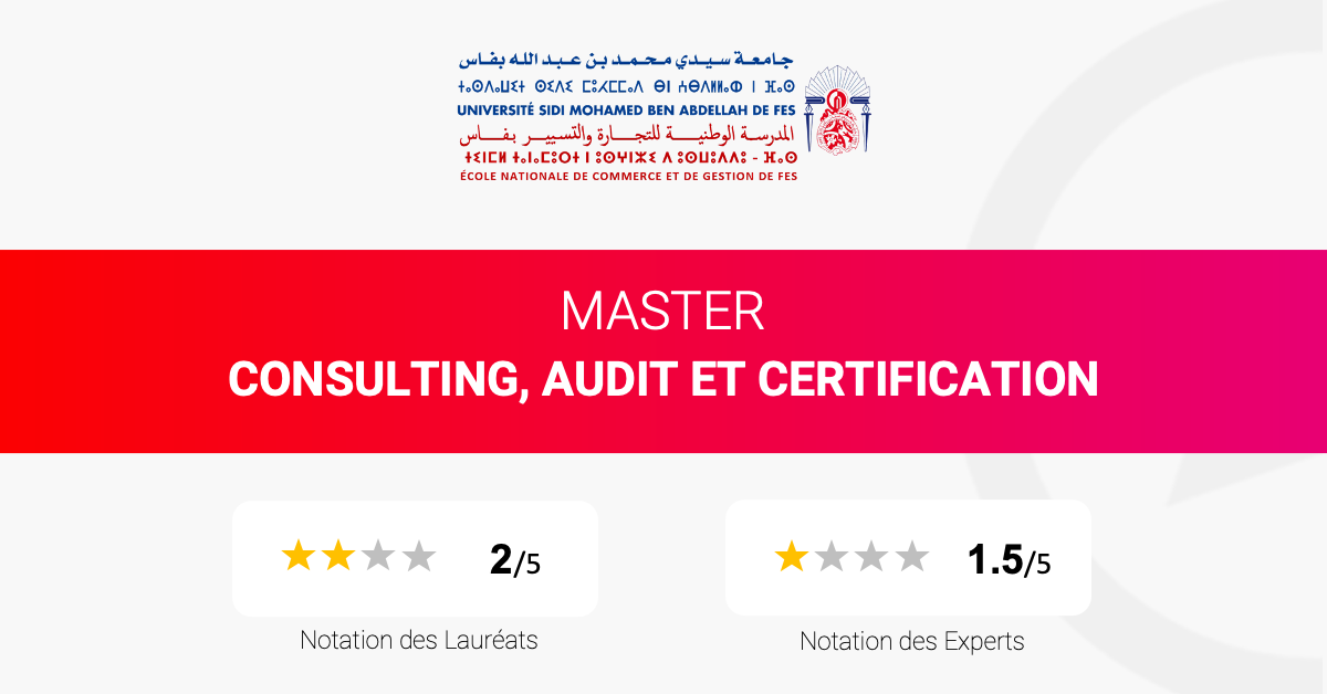 Master en Consulting, Audit et Certification (ENCG Fès)