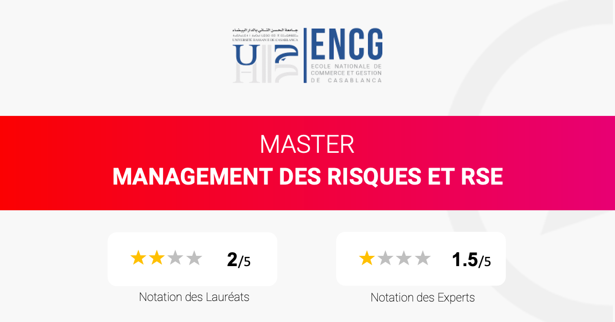 Master en Management des Risques et RSE (ENCG Casablanca)