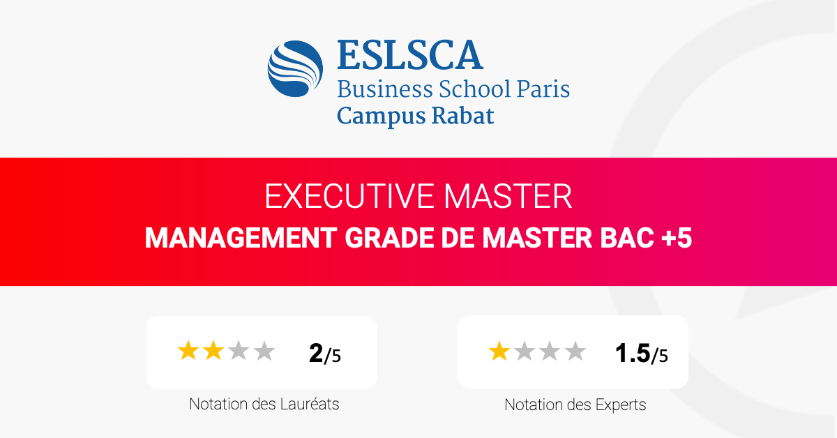 Executive Master in Management Grade de Master (ESLSCA)
