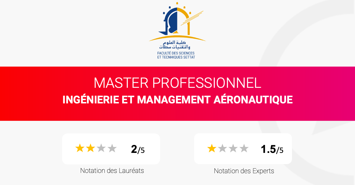Master en Ingénierie et Management Aéronautique (FST Settat)