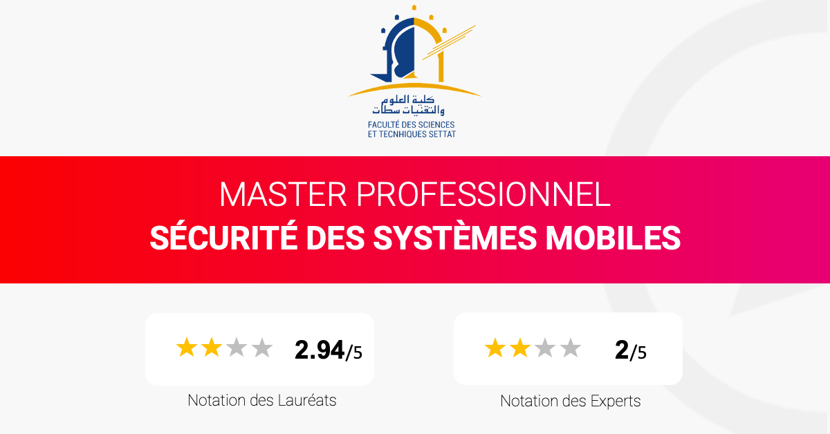 Master en Sécurité des systèmes mobiles (FST Settat)