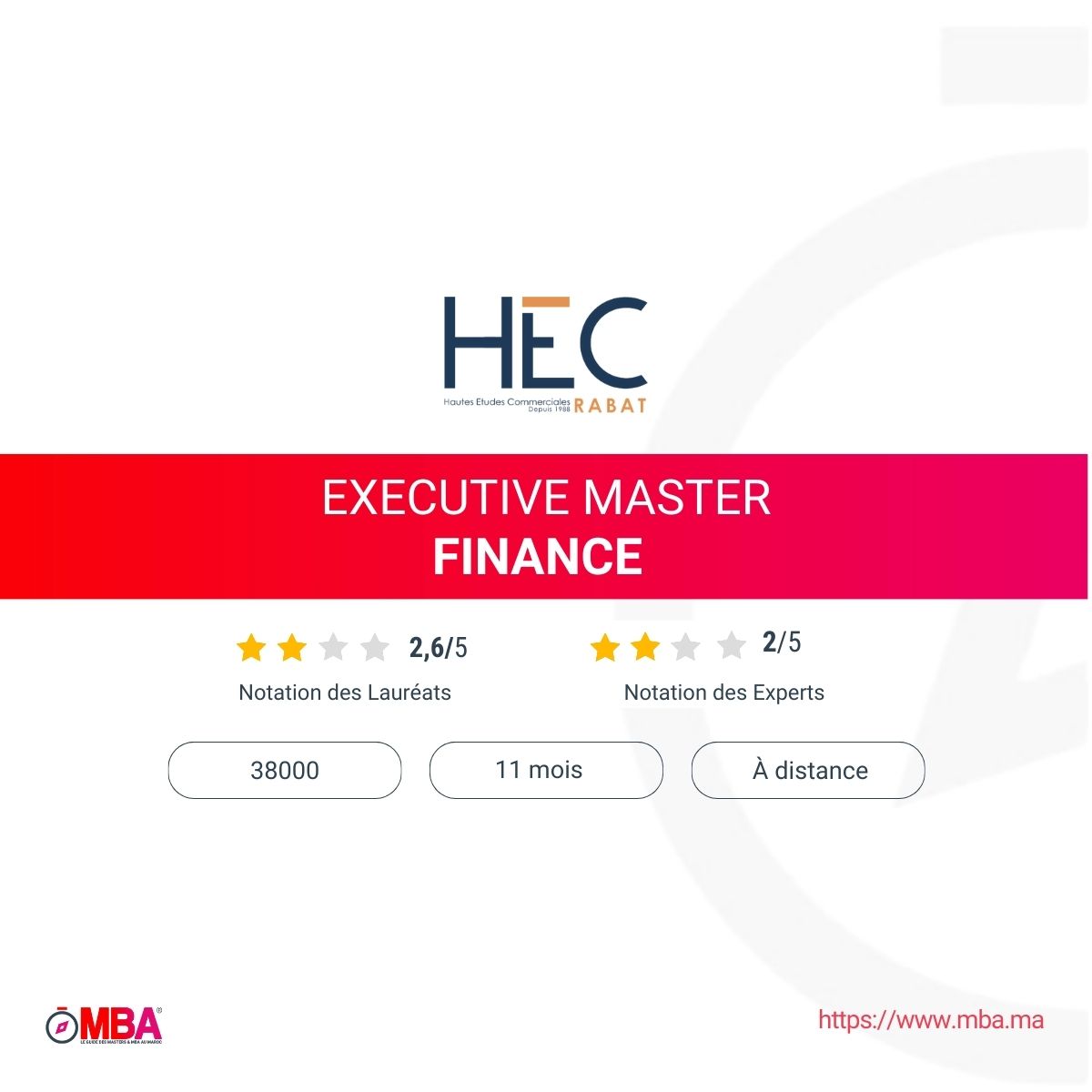 Executive Master en Finance (HEC) - MBA.ma