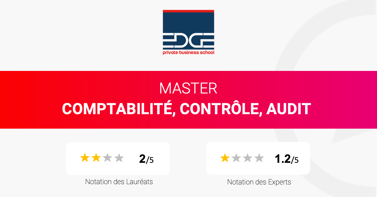 Master Comptabilité, Contrôle, Audit (EDGE) I Master & MBA