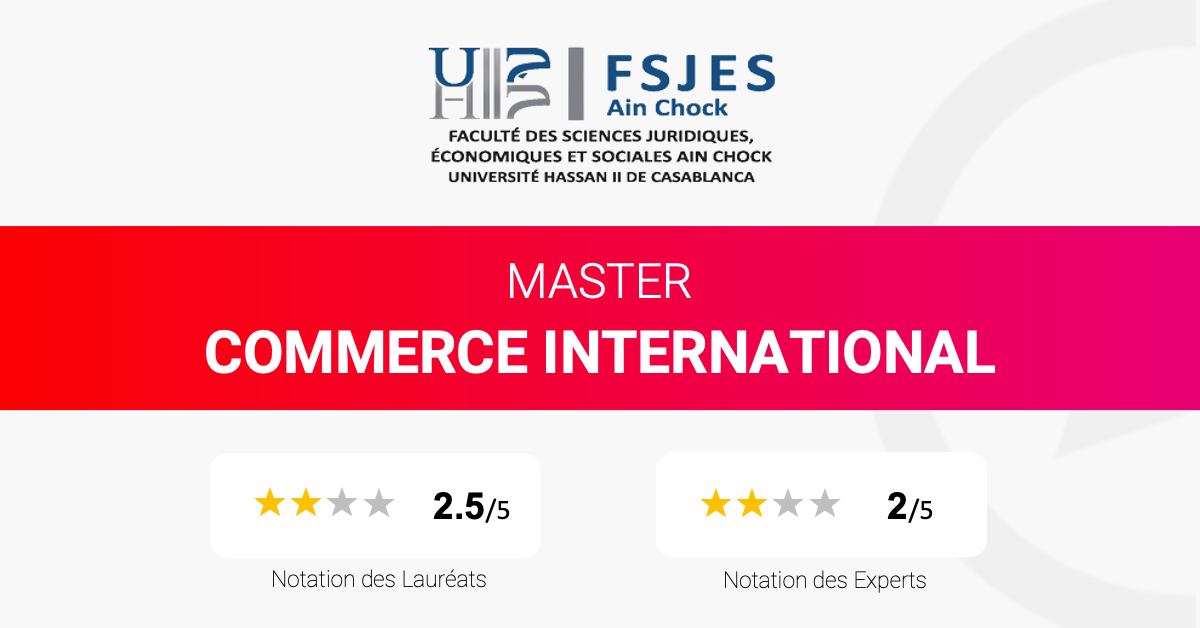 Master Spécialisé en Commerce International (FSJES Ain Chock)