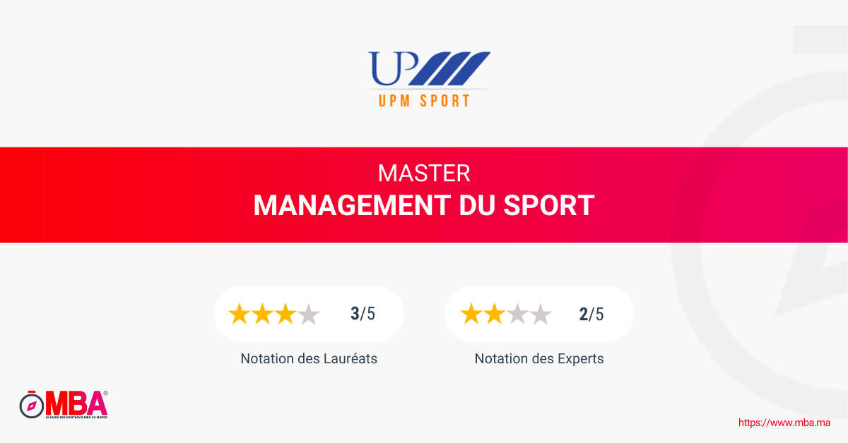 Master en Management du Sport ( UPM Sport ) l Master & MBA