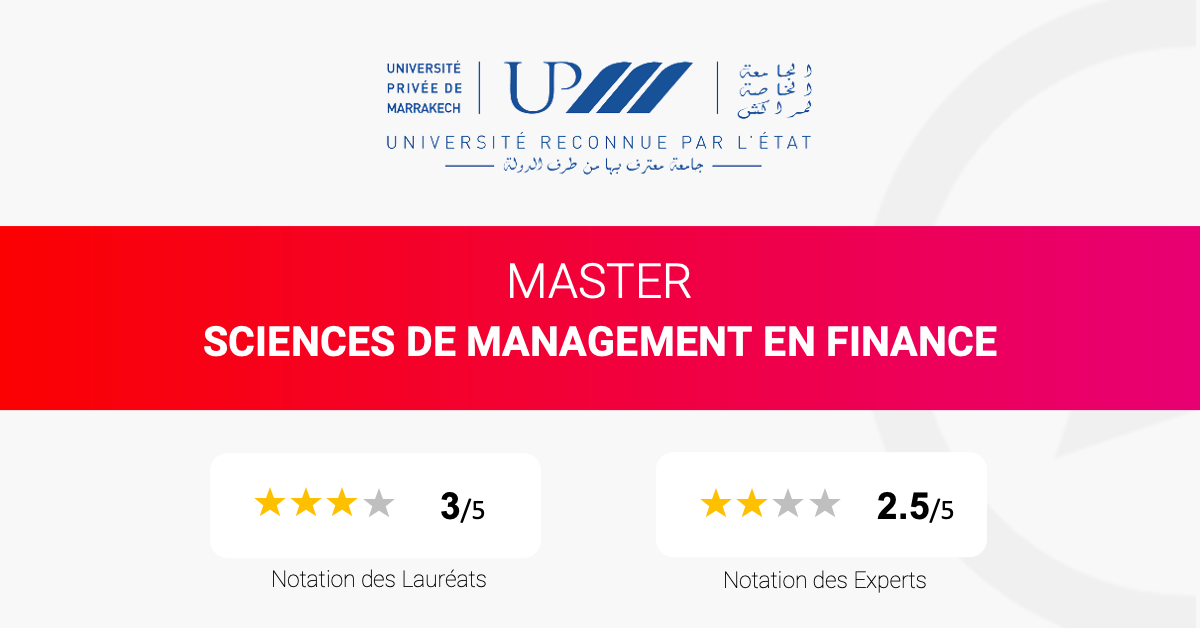 Master en Sciences de Management en Finance (UPM)