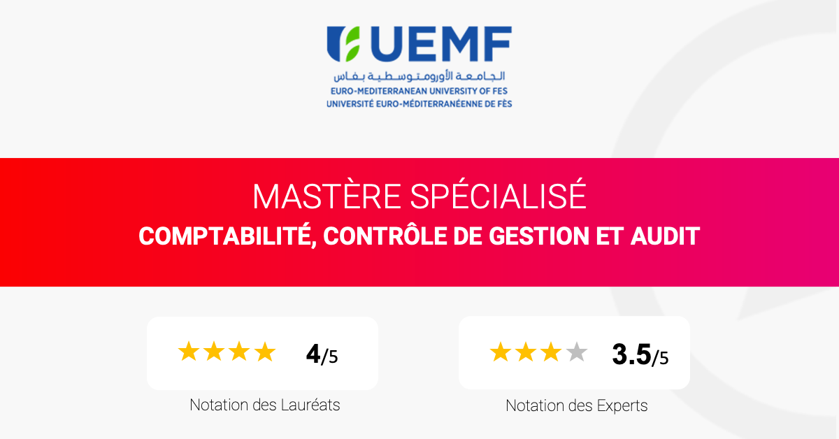 Mastère spécialisé en Comptabilité, Contrôle de gestion et Audit