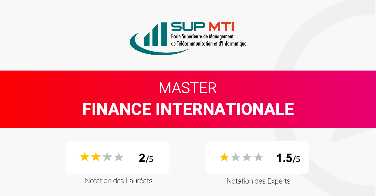 Master en Finance Internationale (SUPMTI) l Master & MBA