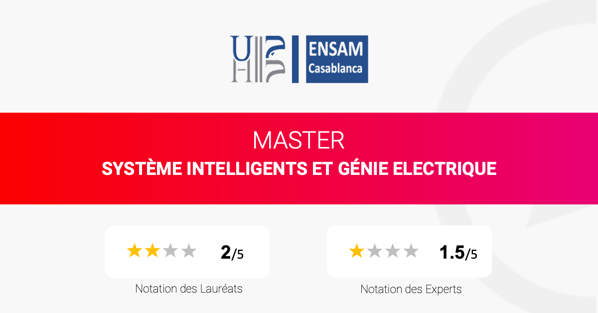 Master Système intelligent et Génie Electrique l ENSAM