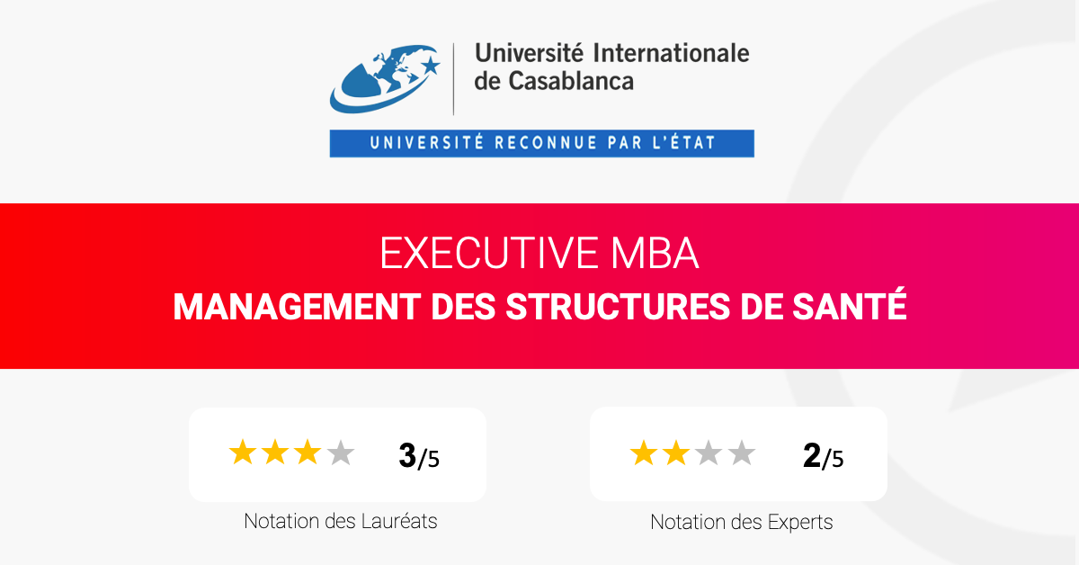 Executive MBA en management des structures de santé (UIC)
