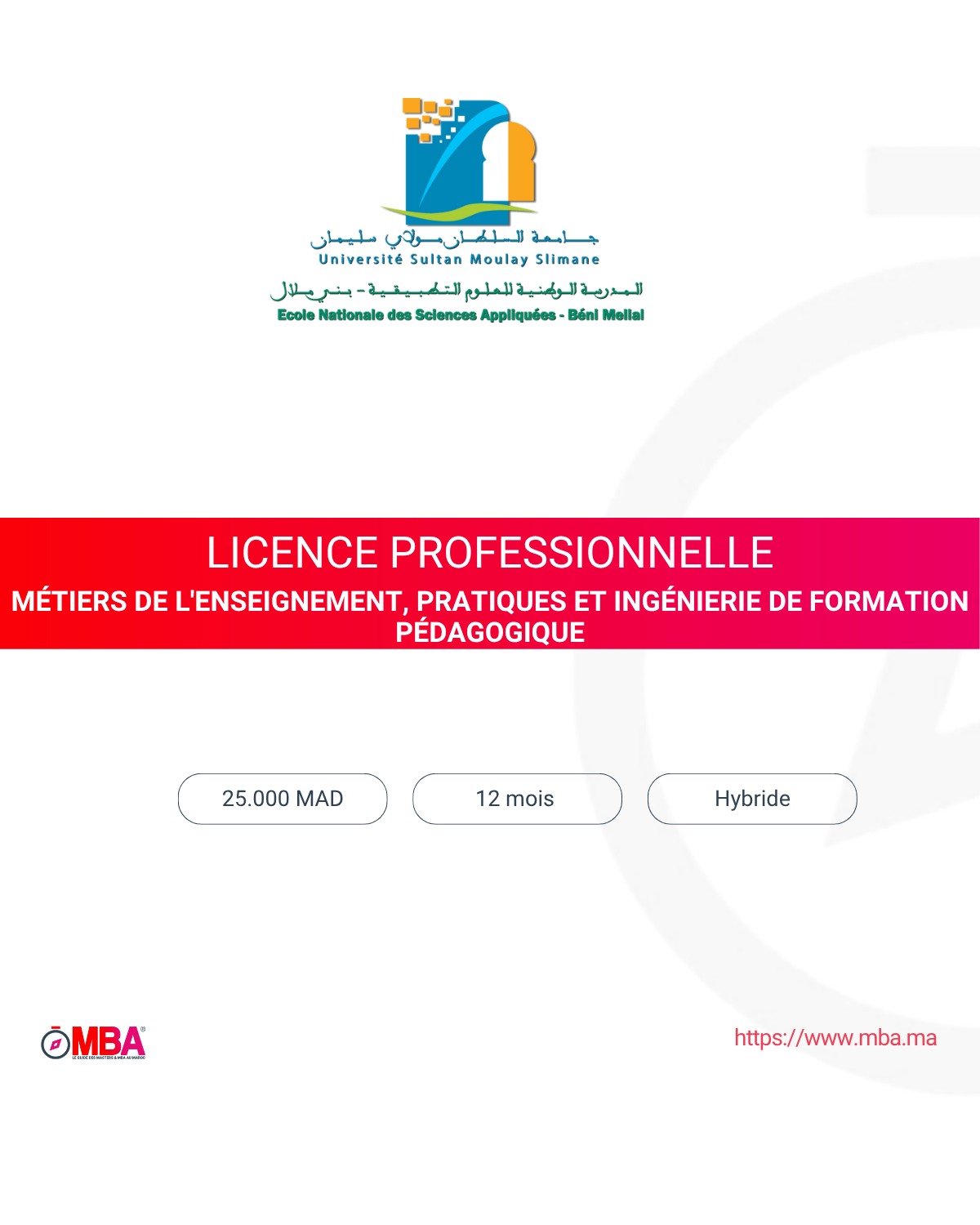 Licence Professionnelle Métiers de l'Enseignement, Pratiques et ...